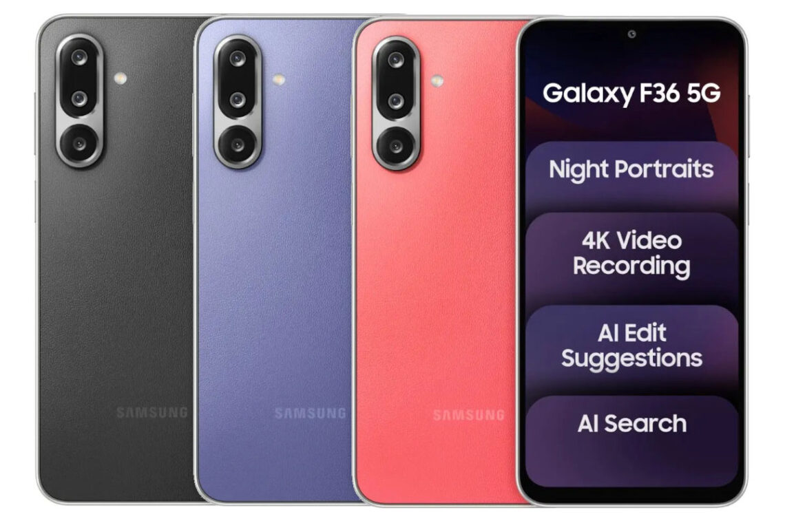 Galaxy F36 ra mắt với thiết kế vân da sang trọng, camera 50MP chống ...